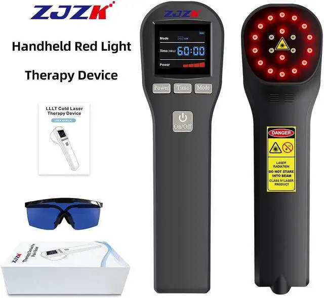 ZJZK Laser Therapy Machine For Arthritis In Hands 4X808Nm 16X650Nm Laser Muscle Therapy Improve ...