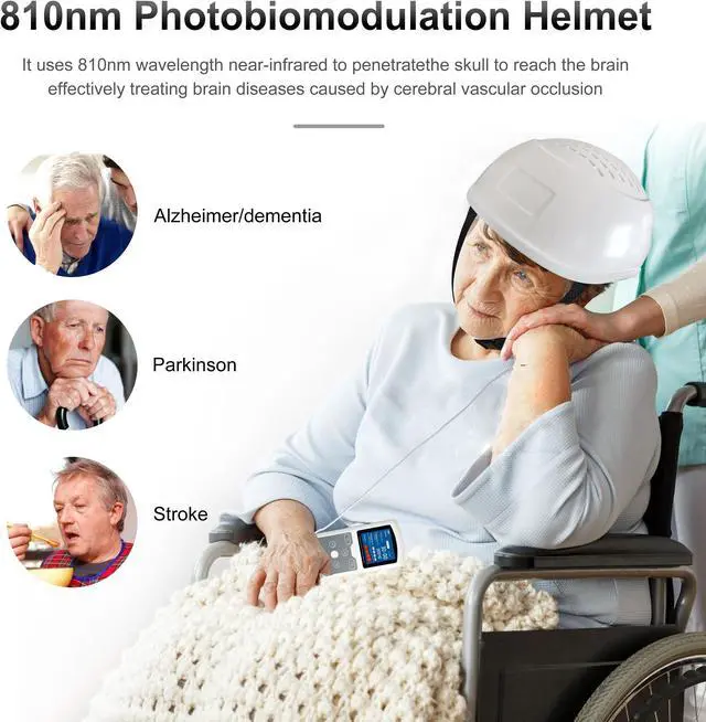 ZJZK 810nm Stroke Rehabilitation Treatment Led Helmet Red Light Near ...