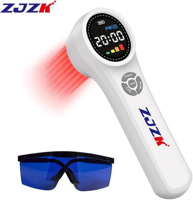 ZJZK Red Light Therapy Light 24 Diodes Lllt Cold Laser Therapy For Muscle Strain White - Newegg.com