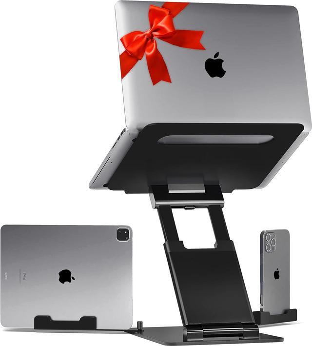 Lifelong Quad PRO Adjustable Laptop Stand Portable and Ergonomic Fits MacBook and Laptops 10 17 Inches Lifts Up to 20 Inches Ideal for Working from Home or Office Newegg