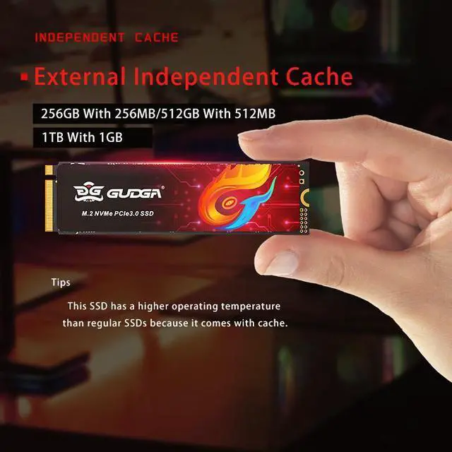 GUDGA 512GB SSD Internal Solid State Drive M.2 NVMe 2280 PCIe Gen 3.0X4 Computer Disk Data ...