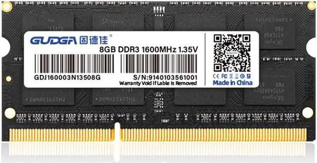 GUDGA DDR3 Notebook Memory 2GB 1600MHz 1.35V Laptop RAM Module - Newegg.com