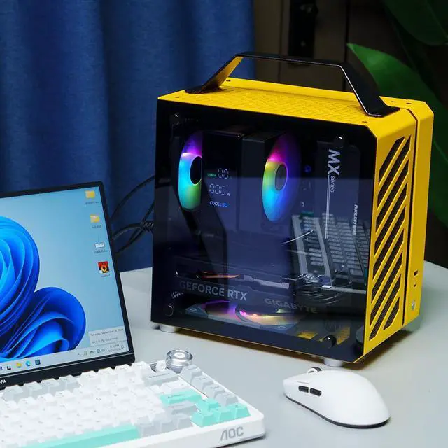 YEAH MAGIC ITX Handled AMD Ryzen 5 9600X Gaming Desktop PC 4060 DDR5 ...