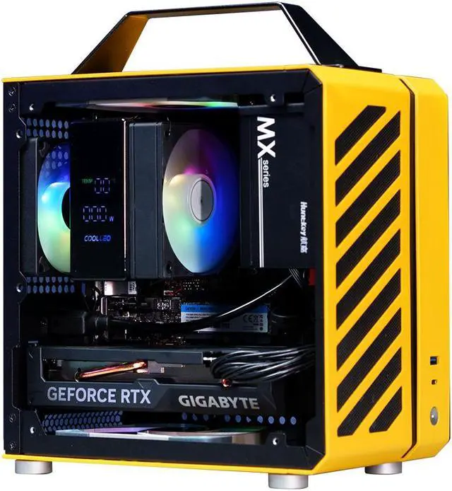 YEAH MAGIC ITX Handled AMD Ryzen 5 9600X Gaming Desktop PC 4060 DDR5 6000MHz 32G RAM 1TB M.2 ...
