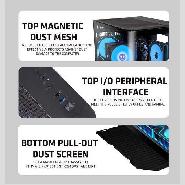 YEAH MAGIC Astral S1 Gaming Desktop AMD Ryzen 5 5600GT (6 core up to 4 ...