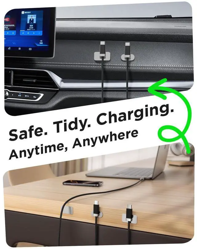 Magtame USB A to USB C Cable, 2Pack Magnetic Anti-Drop with Organizer ...