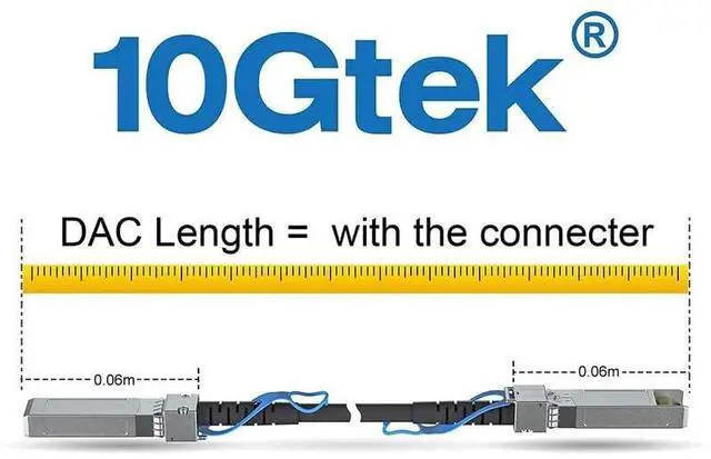 10Gtek [Blue Colored 10G SFP+ DAC Cable - Twinax SFP Cable for Cisco ...