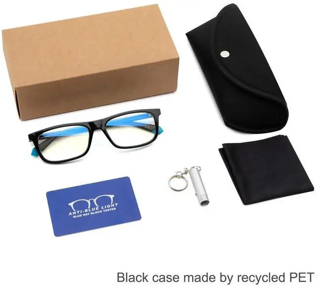 Eyeknow Rectangle Blue Light Block Glasses for Women Fashion Narrow ...