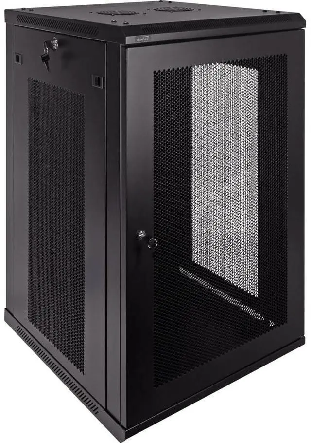 NavePoint 18U Wall Mount Network Cabinet for 19 IT Equipment, A/V ...