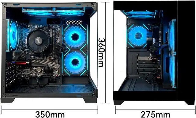 YAWYORE Gaming PC Desktop Computer,AMD Ryzen 5 5600GT,16GB RAM and 1TB ...