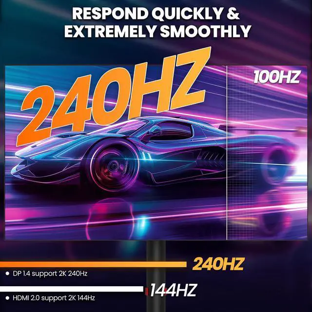 CRUA 27" 240 Hz OLED QHD(2560*1440P) 2K gaming monitor ,Computer ...