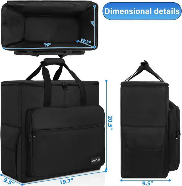 AKOZLIN Desktop Gaming Computer Tower PC Chassis Carrying Case Travel ...