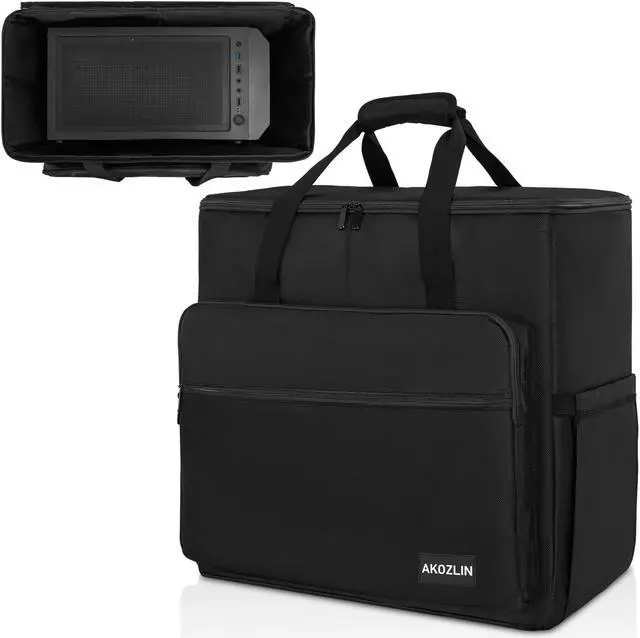 AKOZLIN Desktop Gaming Computer Tower PC Chassis Carrying Case Travel ...