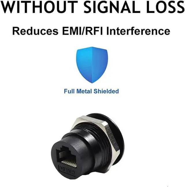 PENGLIN 5PCS Waterproof RJ45 Panel Mount Connector,RJ45 CAT6A/6/5E ...