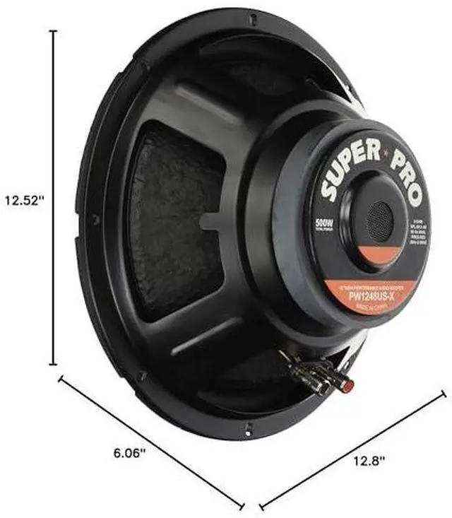 PYRAMID PW1248USX WOOFER 12 PYRAMID 8 OHM 600 WATTS - Newegg.com
