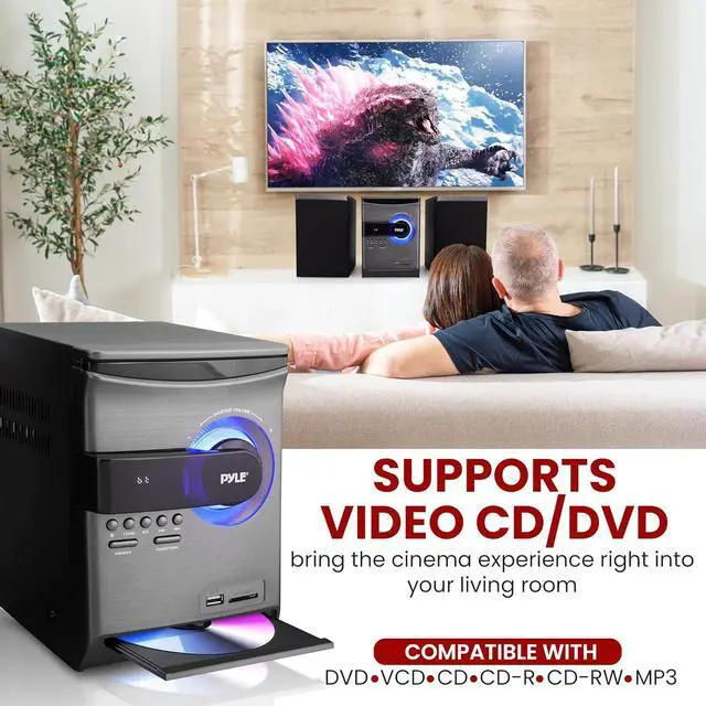 Pyle 30W Home Stereo Shelf System - Wireless Bluetooth Streaming with ...