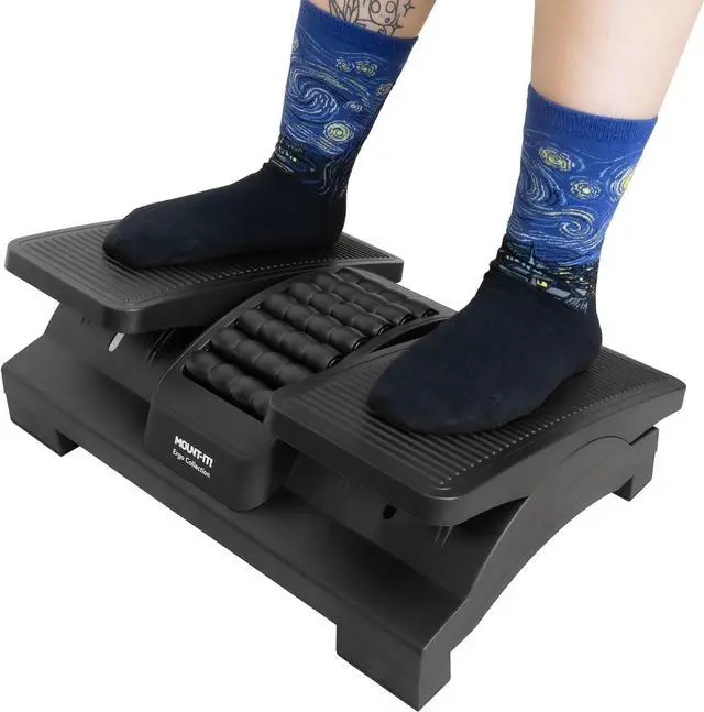 Mount-It! Ergonomic Footrest, Tilt Adjustable Individual Platforms ...