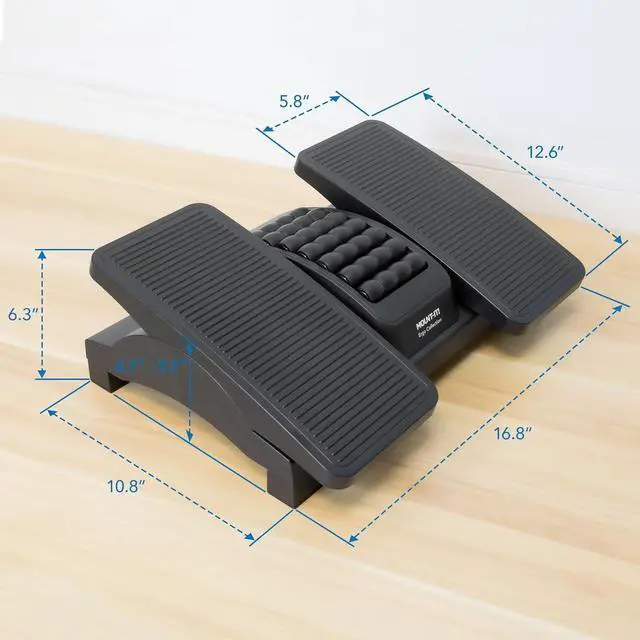 Mount-It! Ergonomic Footrest, Tilt Adjustable Individual Platforms ...