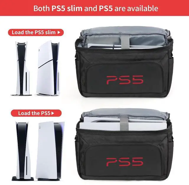 Liboer pS5 Bag Ps5 Slim Carrying Storage Case for pS5 Slim Controller ...