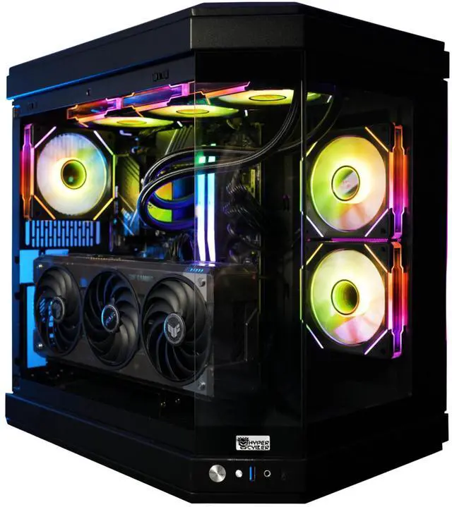Hyper Cyber ULTRA BLACK Gaming Desktop AMD Ryzen 7 7800X3D, NVIDIA ...