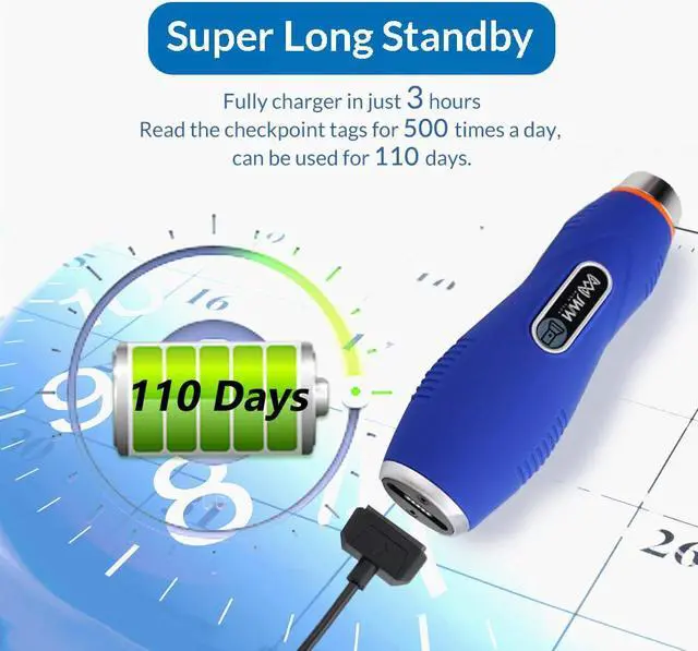 JWM iButton Security Guard Tour Patrol System with Flashlight for ...