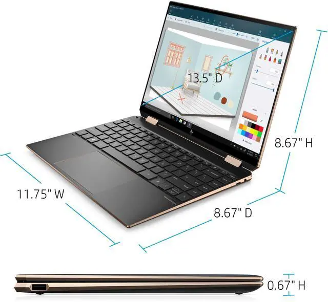Refurbished: HP SPECTRE X360 14T 13.5" WUXGA+ 1920x1280 LED Touchscreen ...