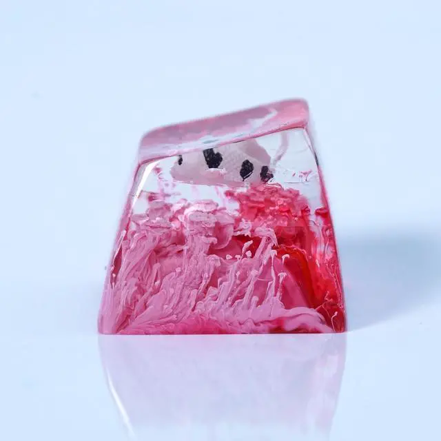 Kohaku Koi Fish Artisan Keycap Smoky Ruby Red Ocean Coral Reef R1 SA ...