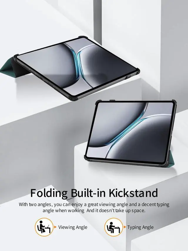 for OnePlus Pad 2 12.1" Tablet Case,Ultra Slim PU Leather Folding ...