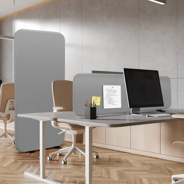 DECOLAB Desk Dividers, Portable Table Partition Screen Panel for Office ...