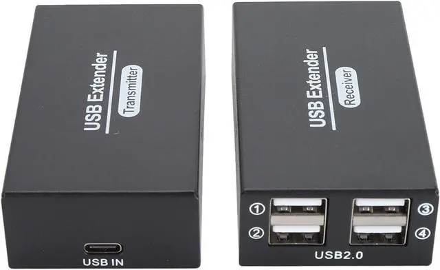 USB Extender Over Cat5e Cat6 CAT7, USB 2.0 Ethernet Extender Up to ...