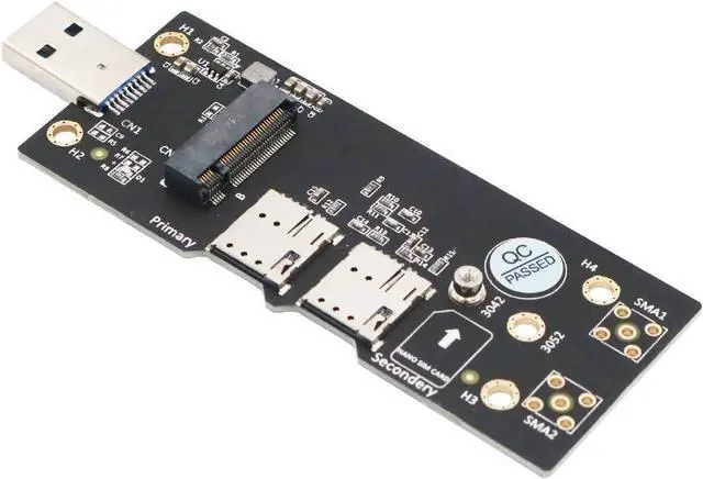 NGFF(M.2) to USB 3.0 Adapter with Dual Nano SIM Card Slot for 3G/4G/5G ...