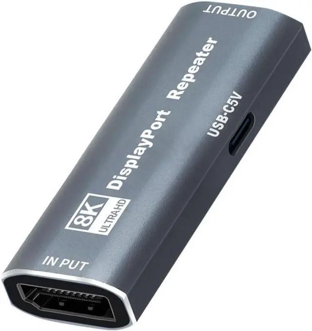 Techigher DisplayPort Repeater Amplifier Signal Booster - 4K@240Hz 33ft ...