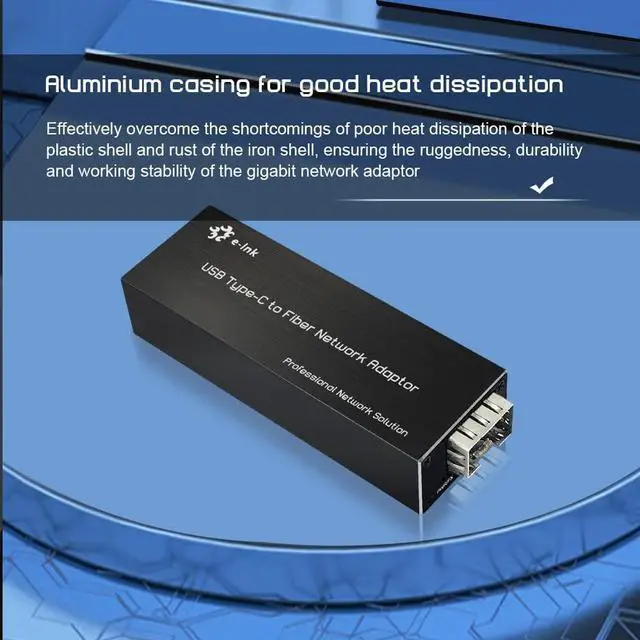 Throncom USB3.0 Type C to Fiber Network Adaptor 100/1000base-X USB to ...