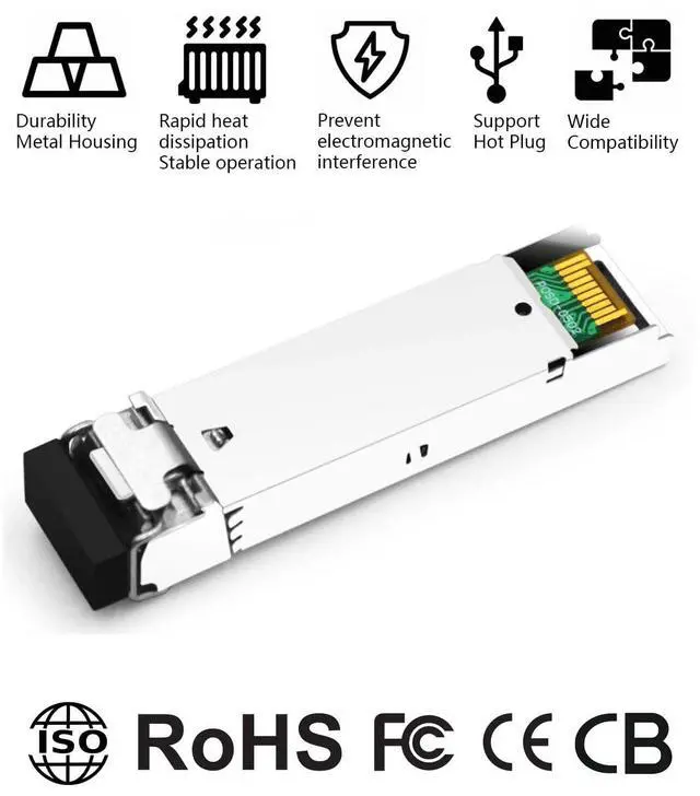 OPSTRAN 1000BASE-BX BiDi SFP Optical Transceiver Module Compatible with ...