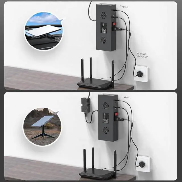 Eujgoov Mini PoE Kit, SK0110 150W Ethernet Gigabit PoE Injector AC110 ...