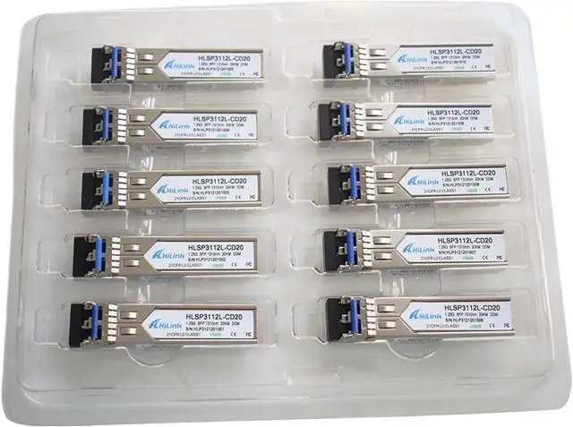 1000BASE 1550nm 1.25G 160KM GLC-ZX-SM SFP Transceiver DOM Opatica(2 pcs ...