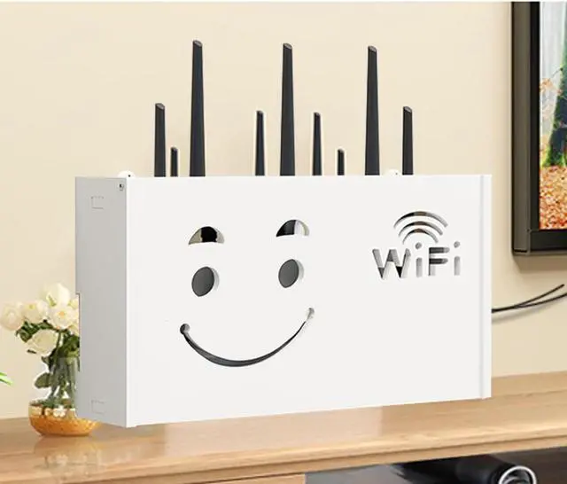 Router Storage Box Router Box Stand WiFi Storage Box Router Shelf Wall ...