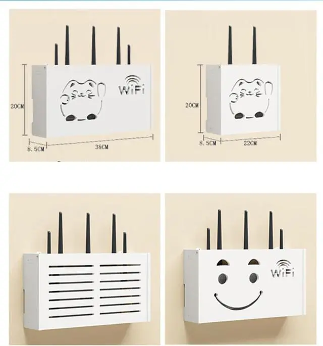 Router Storage Box Router Box Stand WiFi Storage Box Router Shelf Wall ...