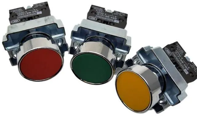 Momentary Push Button Switch 22mm 10A/240V Circular Small Size Flat ...