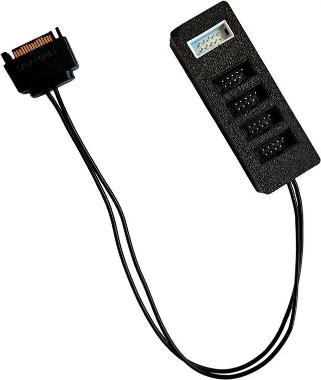 Airgoo Internal USB Hub, 9-Pin USB 2.0 Header Splitter - 1 to 4 Ports ...