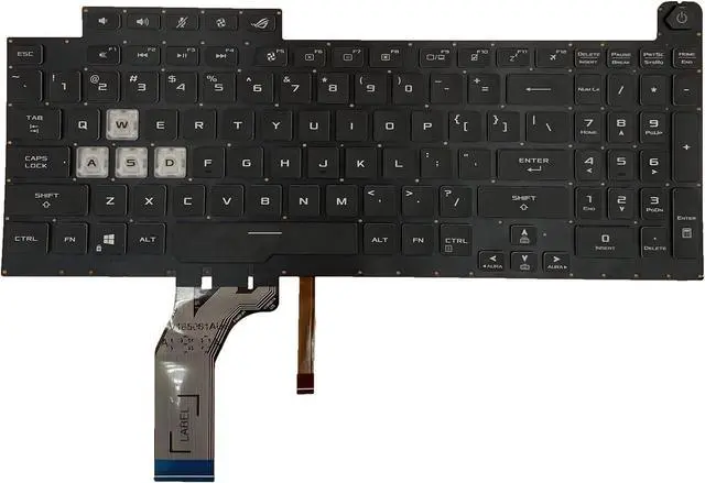 Siakoocty Laptop Replacement US Layout Colorful Backlight Keyboard for ...