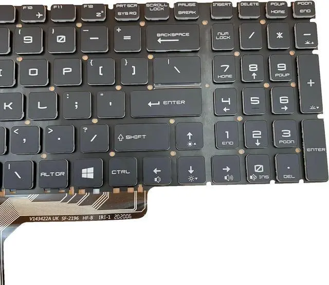 Laptop Replacement US Layout Color Backlit Keyboard for MSI GS60 GS70 ...