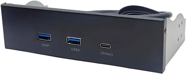 5.25inch Drive Bay Panel USB3.2 Type C Hub A Port for PC Case with ...