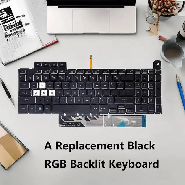 WWGTMC Replacement Keyboard for Asus TUF Gaming F15 FX507 FA507 FA507R ...