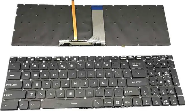 Laptop Keyboard for MSI GL62 6QD-021XCN GL62 6QD-251XCN GL62 6QF-626XCN Colour Black US English ...