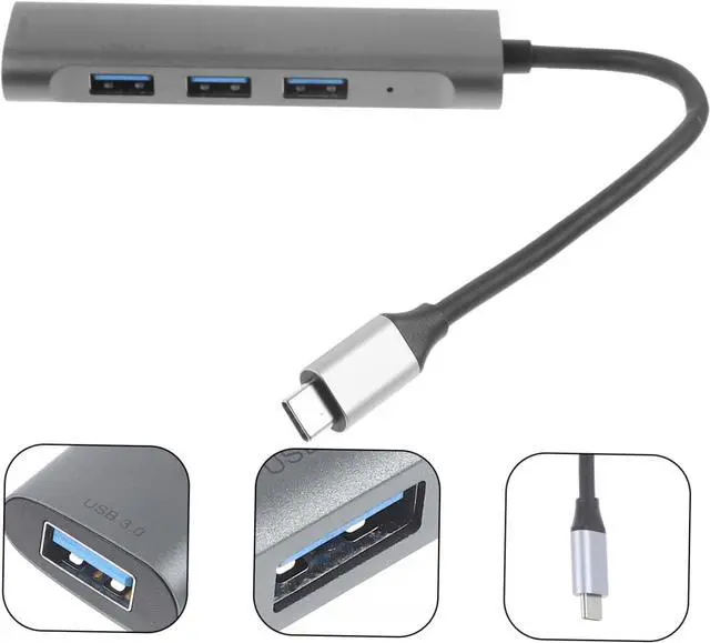 Uonlytech 5pcs Port USB Type- USB c to Adapter Splitter for Laptop ...