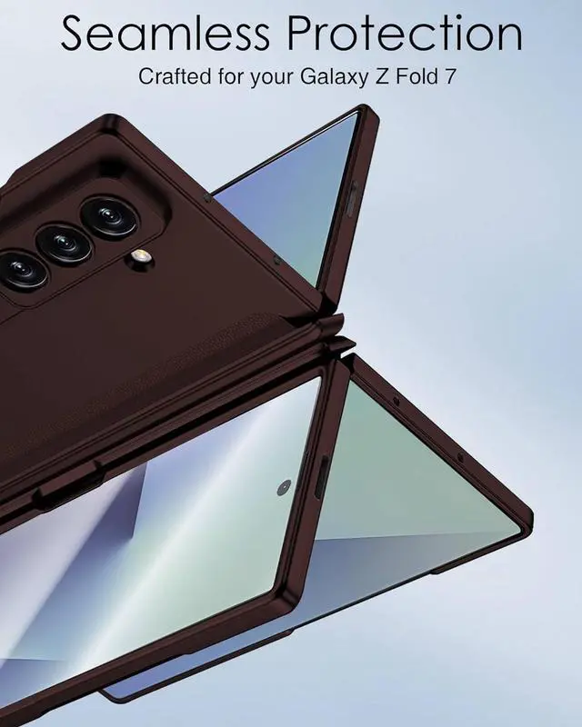 WERLEO for Samsung Galaxy Z Fold 7 Case with Hinge Protection, [Built ...
