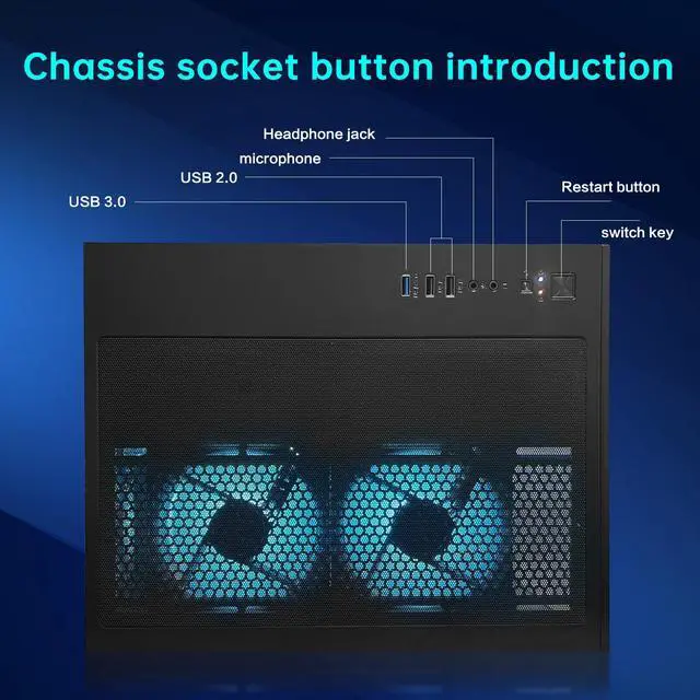 AOACE Gaming PC Desktop INTEL Core i5 14400F, NVIDIA RTX 4070Super 12G ...