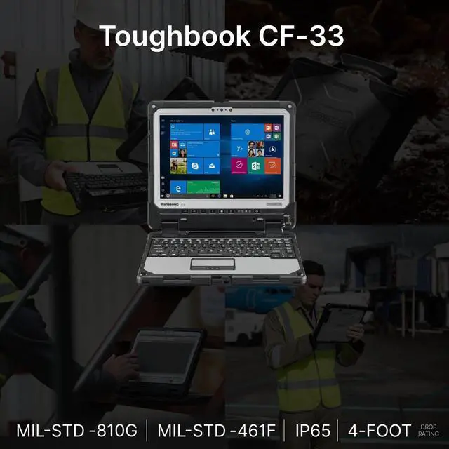 Refurbished: Restored Panasonic Toughbook CF-33, 2-in-1, 12 QHD, Intel ...