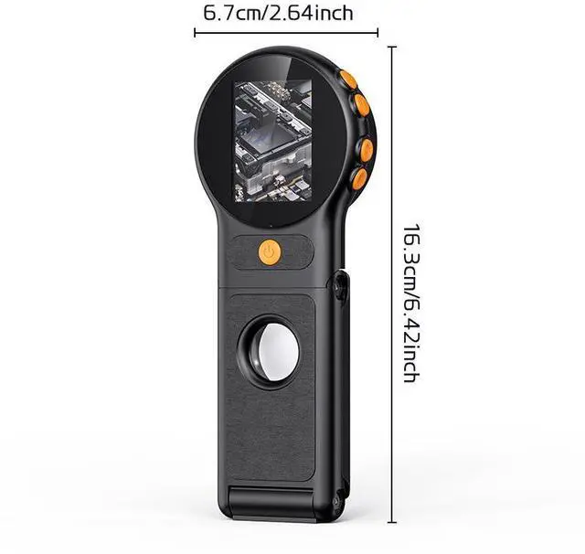 New handheld digital magnifying glass, foldable with automatic focusing ...